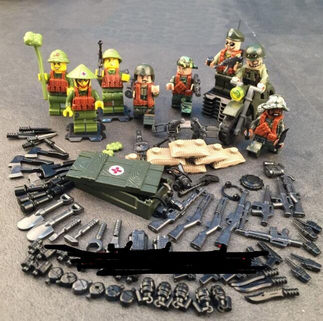Vietnam War American Vietnam Soldiers Minifigures Lego Compatible ...