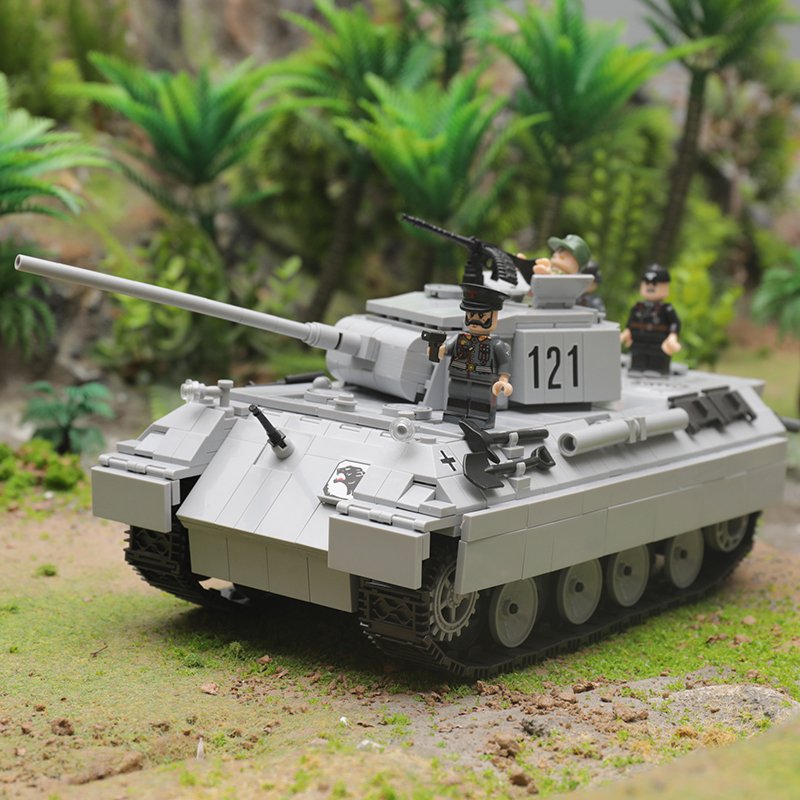 Germany Panzerkampfwagen V Panther Tank Lego Compatible WW2 Panzer ...