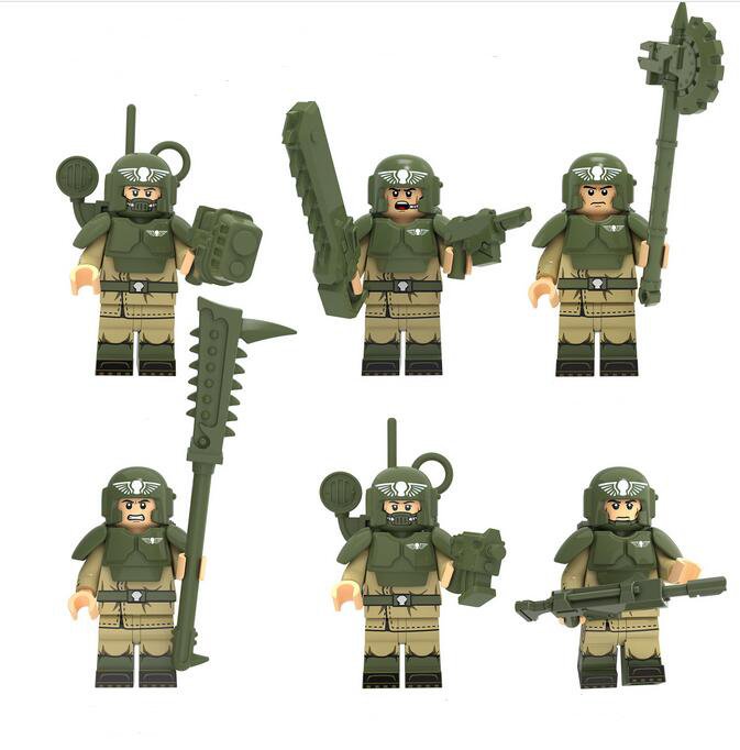 Imperial Guard Cadian Shock Troopers Minifigures Lego Compatible Game Set