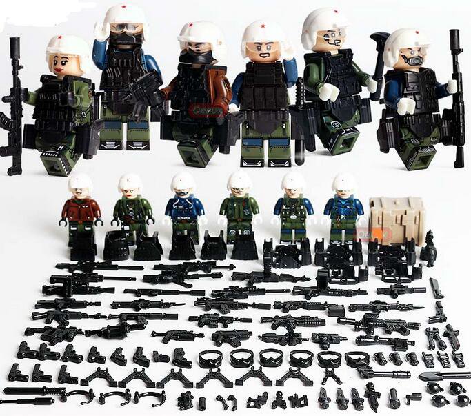 Air Force Special Forces Minifigures Lego Compatible WW2 military Set