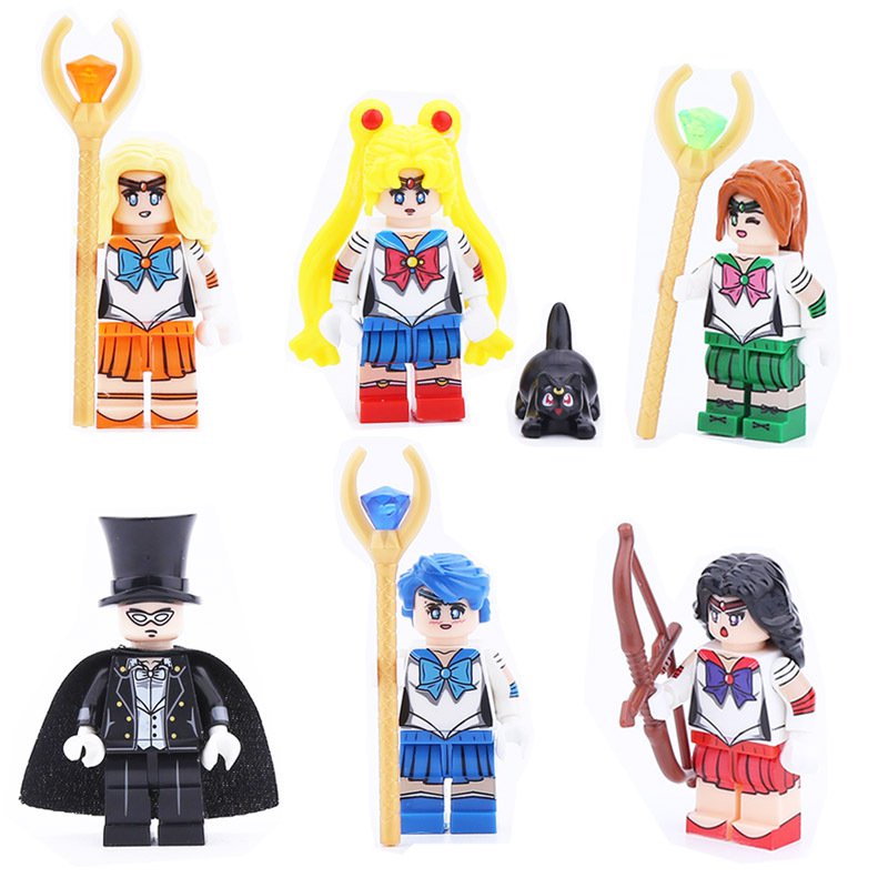 Sailor Moon Comic character Minifigures Lego Compatible Toy