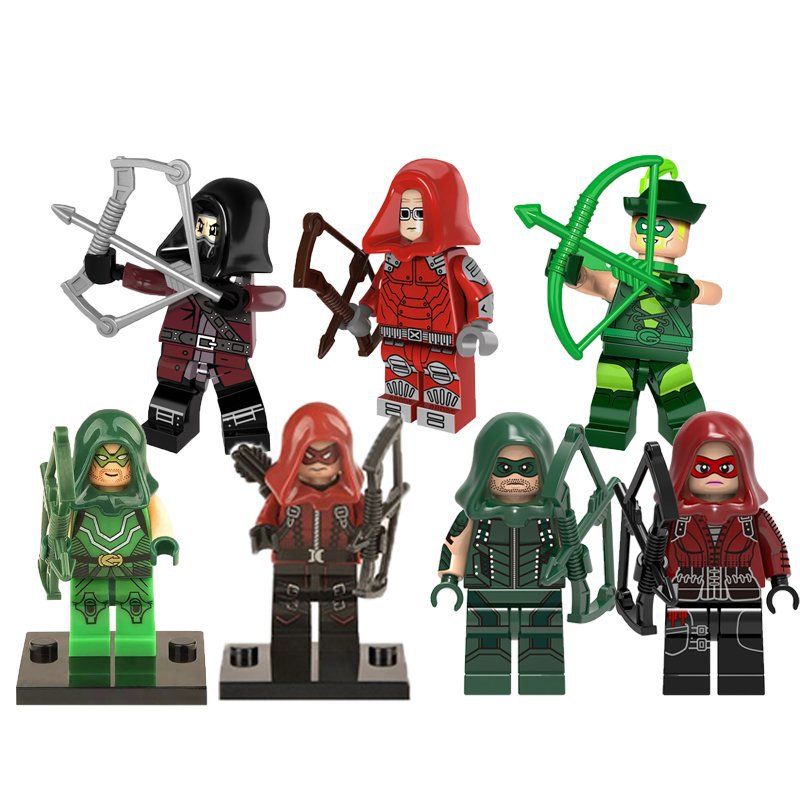 Green Arrow Oliver Queen Minifigures Lego Compatible DC Superhero set