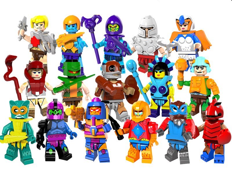 16pcs He-Man character Minifigures Lego Compatible Comic set