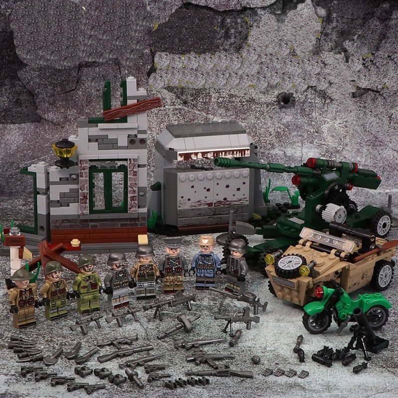 WW2 German army Gustav artillery Base Minifigures Lego Compatible ...