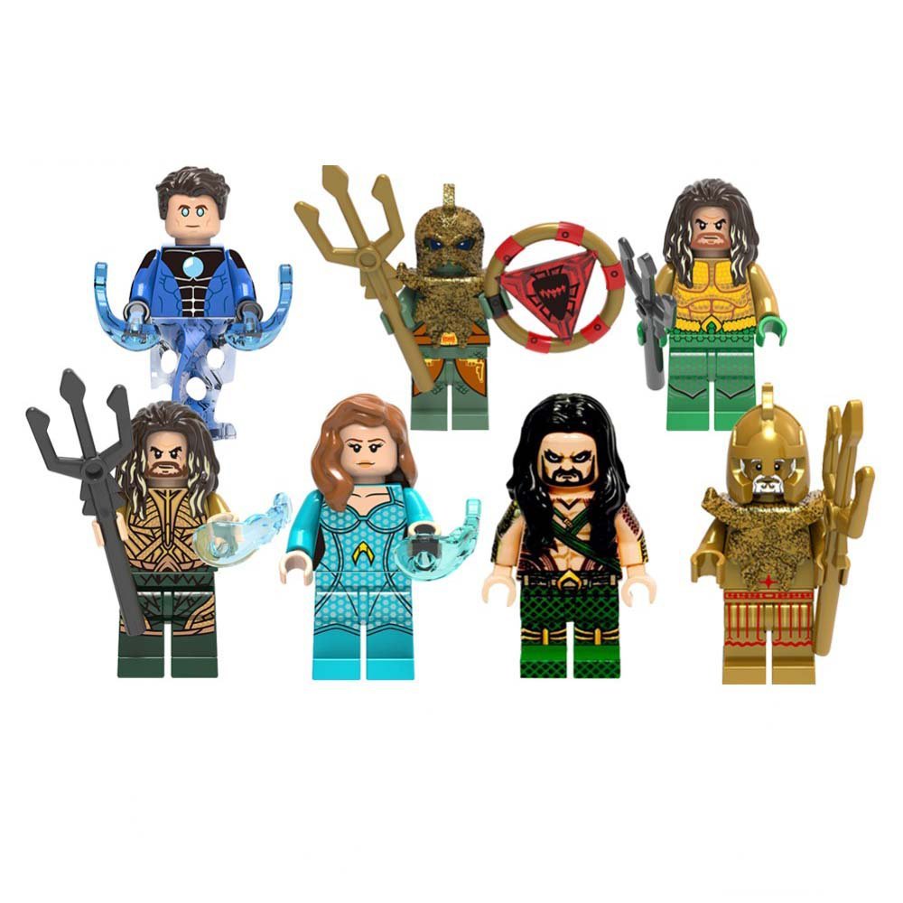 Mera Ocean Master Aquaman Minifigures Lego Compatible Aquaman Movie Set