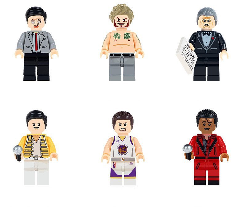 Mr.Bean Stephen Curry Beckham Minifigures Lego Compatible Star Minifigure