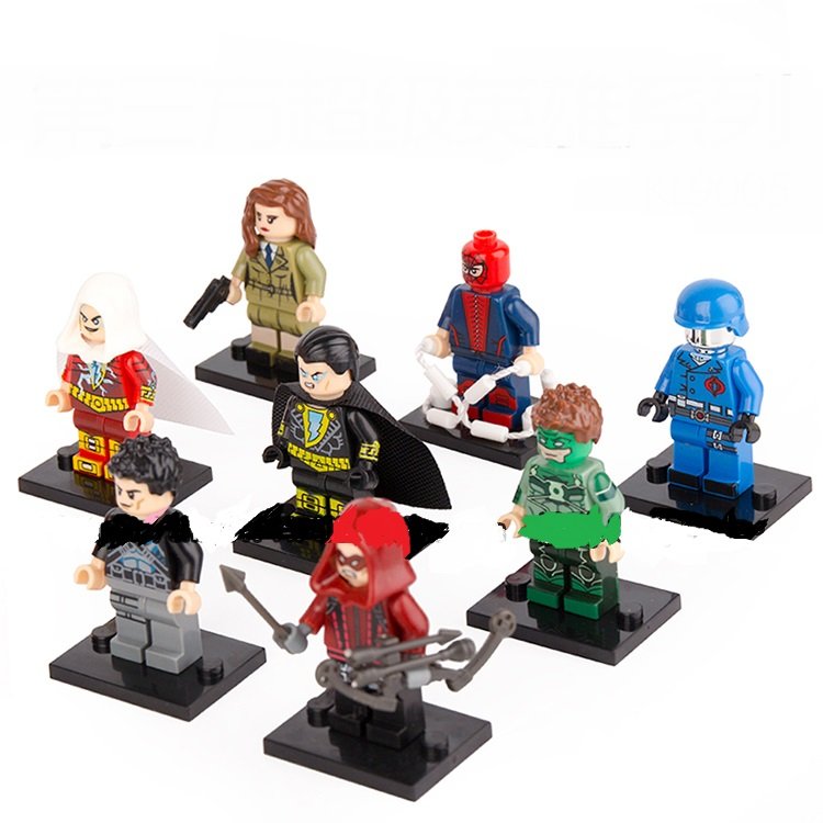 Red Arrow Black Adam Agent Carter Shazam Minifigures Lego Compatible ...