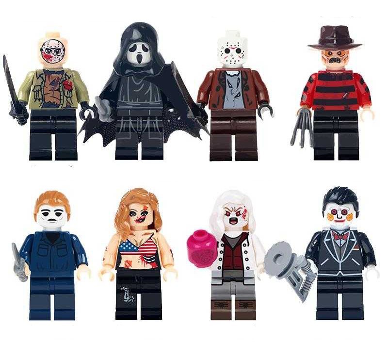 Jason Freddy Oliver Dracula Movie Minifigures Lego Compatible Halloween ...