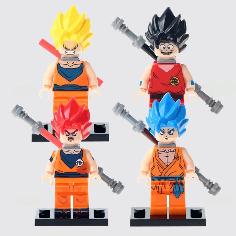 Super Saiyan Son Goku Tien Shinhan Son Gohan Minifigures Lego ...