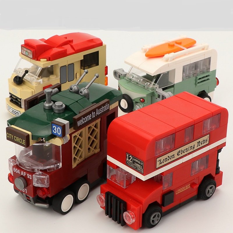 Bus Double-decker bus O-Bahn Busway Toy Lego Compatible City Bus