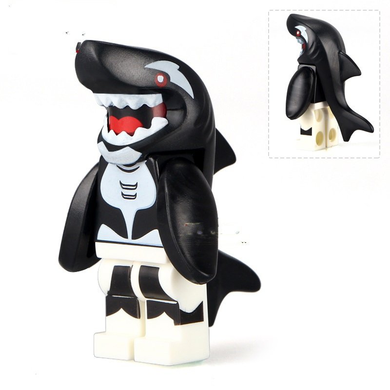 Orca Shark Villain Minifigures Series 15 Lego Compatible Toy