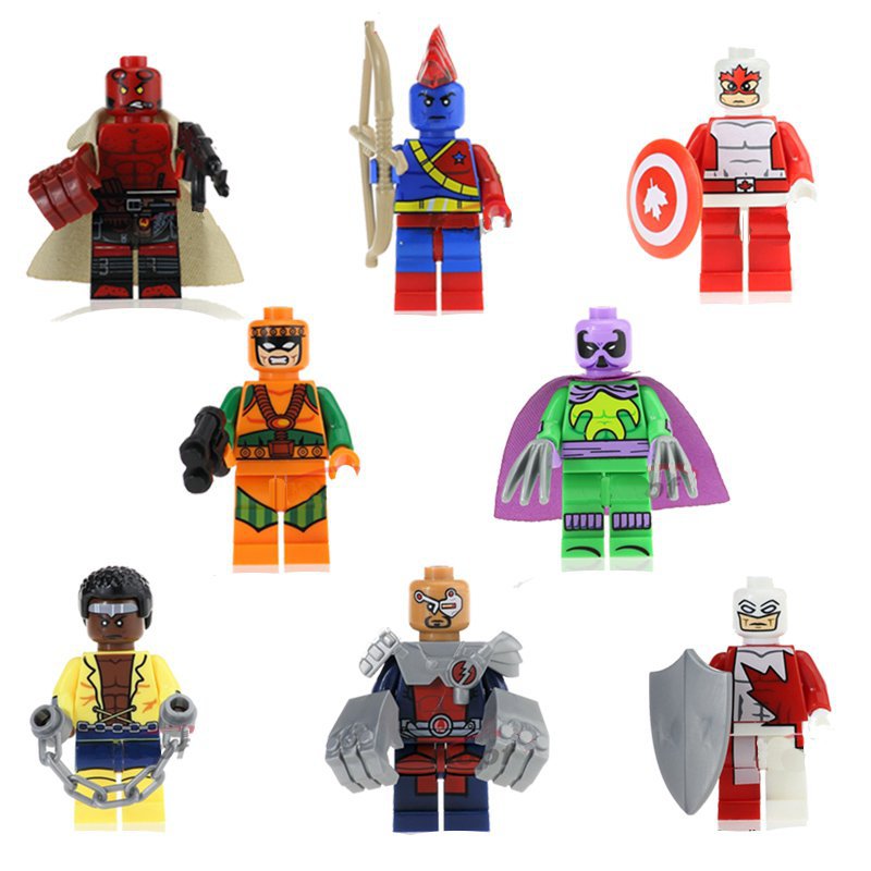 Classic Yondu Hell Boy Captain Canuck Lucke Cage Minifigures Lego ...