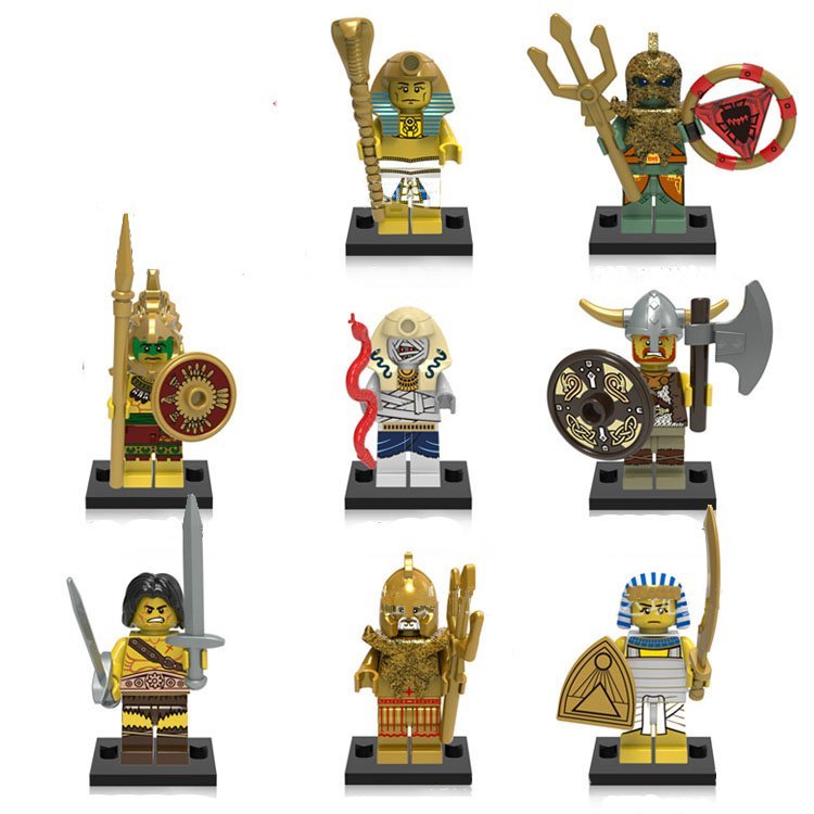 Pharaoh Atlantis Aztec Warrior Mummy Barbarian Minifigures Lego ...