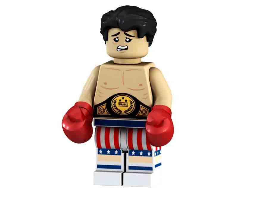 Rocky Minifigures Lego Compatible movie star Minifigure