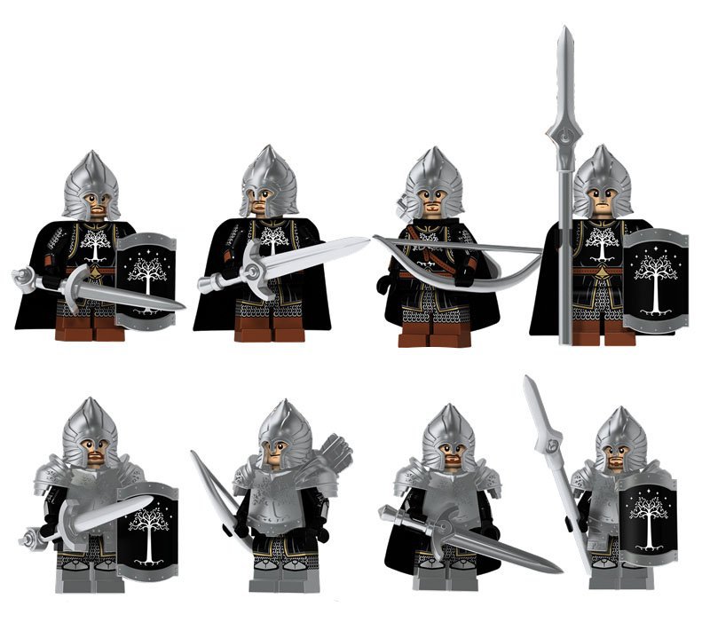 Gondor Battle Gondor Guardsmen Minifigures Lego Compatible The Lord of ...