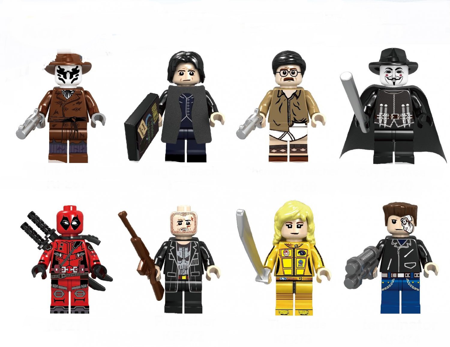 Ink Blot Magic Teacher Chemistry Teacher Guy Fawkes Minifigures Lego ...