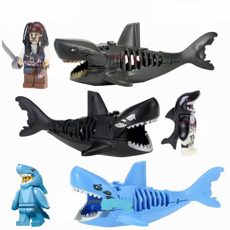 Jack Shark Suit Guy Shark Minifigures Lego Compatible Minifigure Set