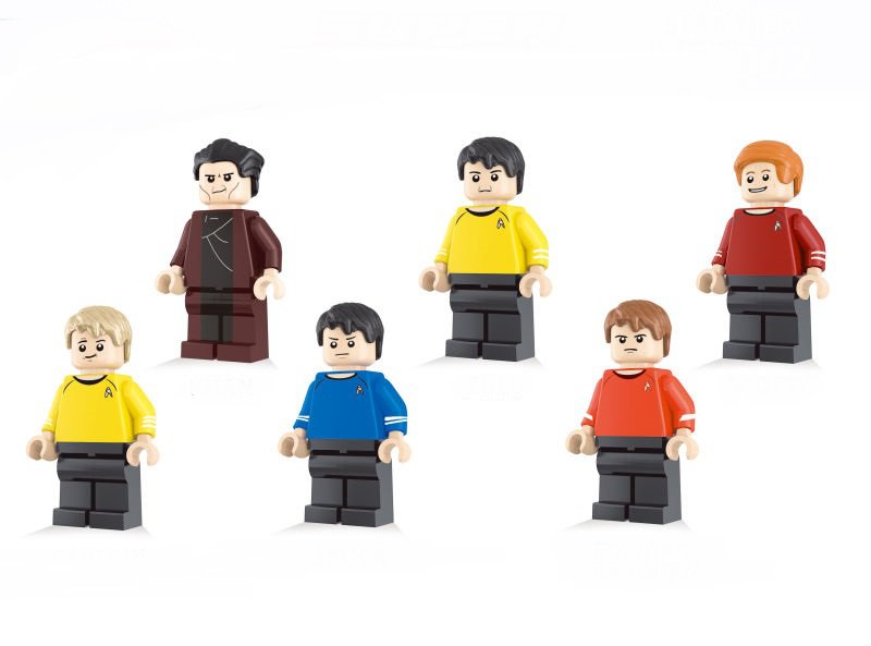 Khan Zulu Scotty Captain Kirk Spock Edward Rayburn Minifigures Lego ...