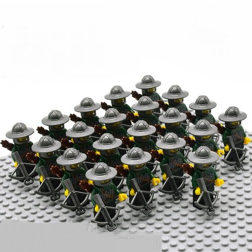 21pcs Middle Ages Dragon Knight Minifigures Lego Compatible Medieval ...