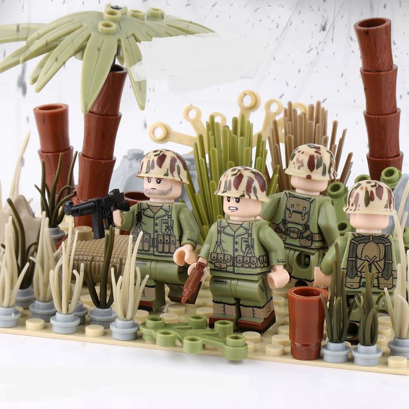 U.S. Marines ww2 Soldier Minifigures Lego Compatible Soldiers Sets