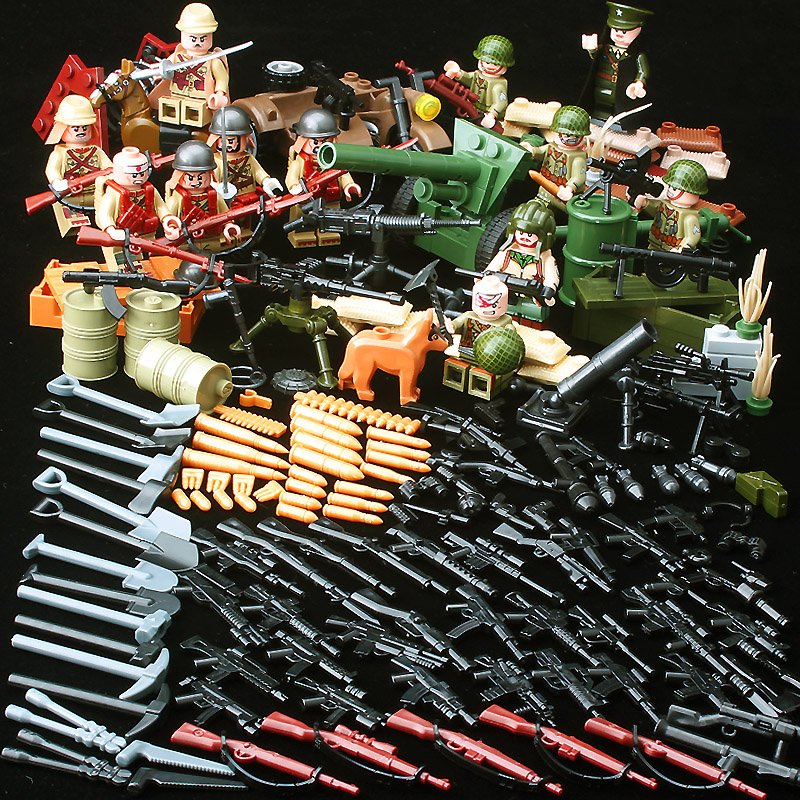WW2 Pacific War US army Vs Japanese army Minifigures Lego Compatible ...