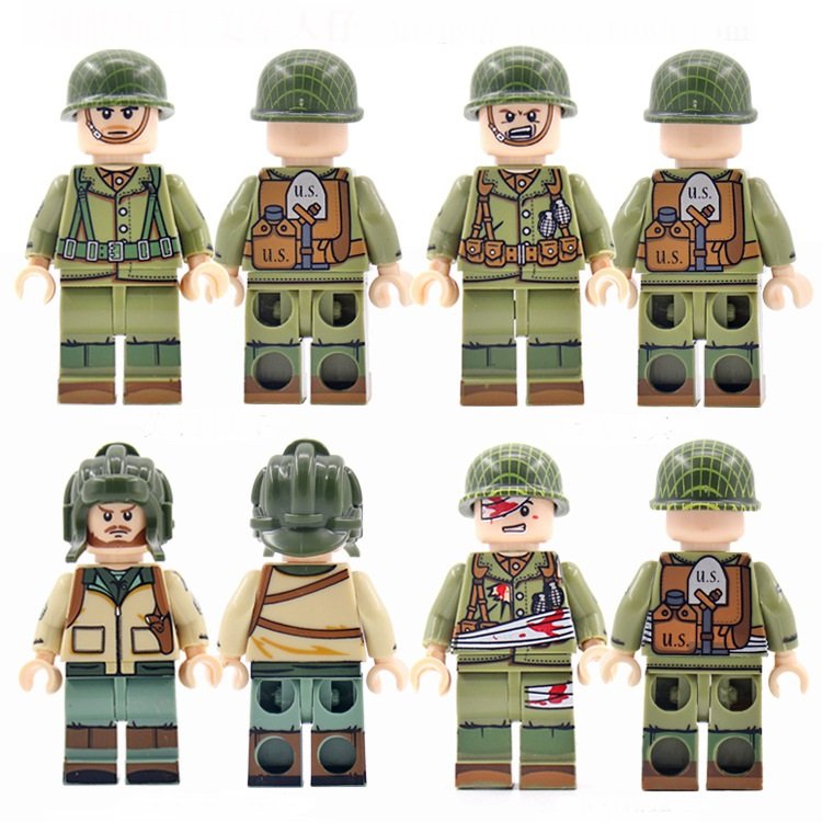 US Army Sniper Infantry Tank Soldier Minifigures Lego Compatible WW2 ...