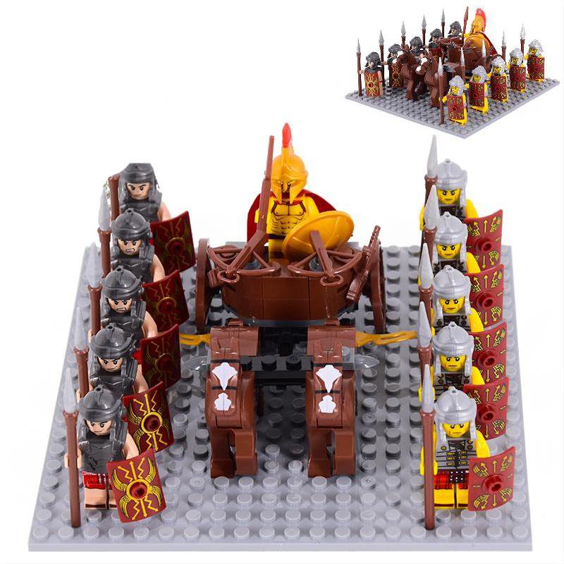 Leonidas Ancient Rome army Minifigures Lego Compatible Sparta 300 Sets
