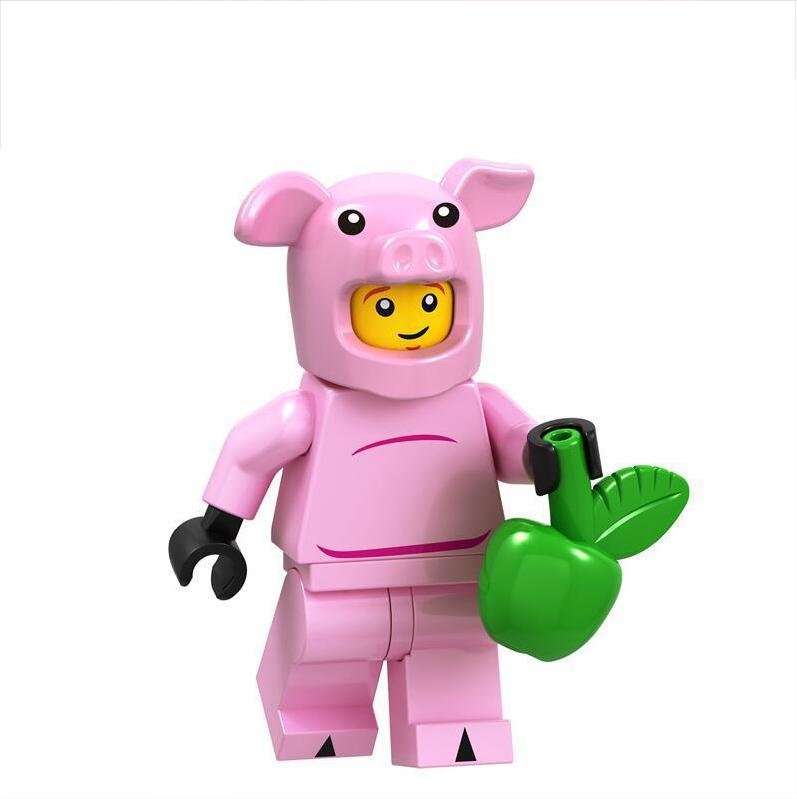 Pink Pig Minifigures Lego Compatible Toy