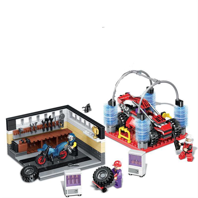 Motorcycle Racing PIT Lane Minifigures Lego Compatible City Racing