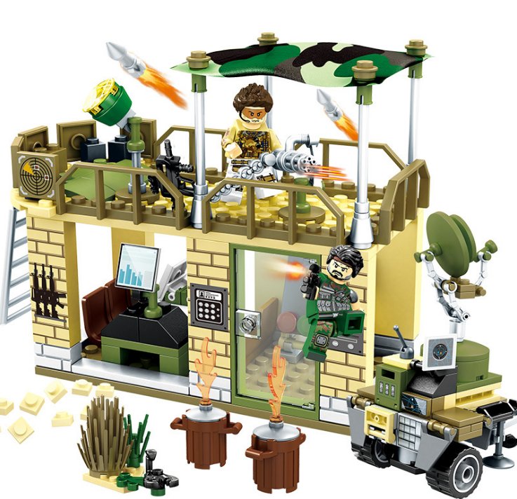Desert Radar Command Post Minifigures Lego Compatible Military Base Sets