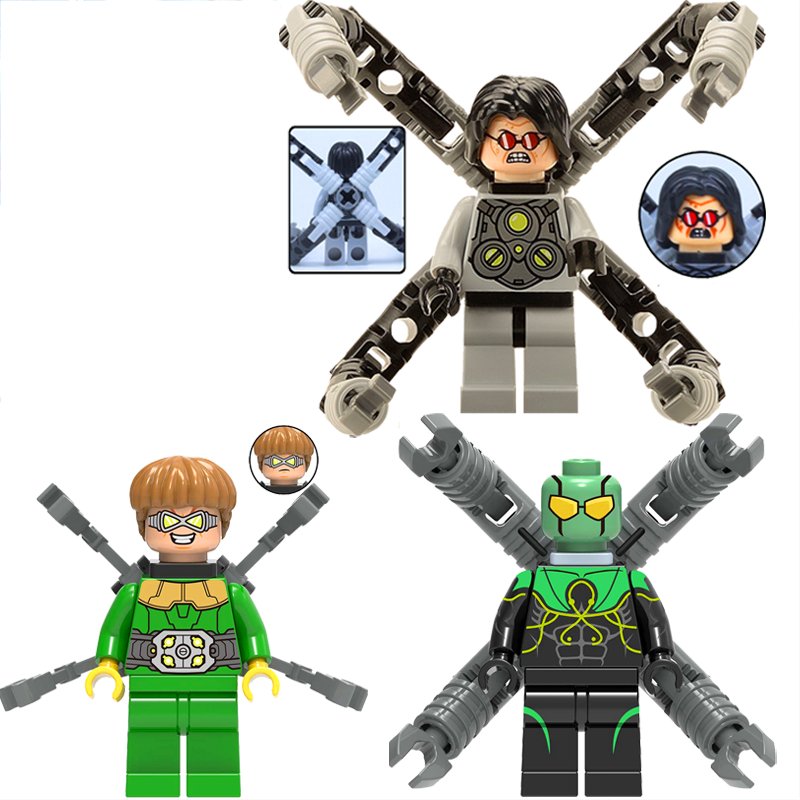 3pcs Doctor Octopus Minifigures Lego Compatible Spider-Man movie Sets