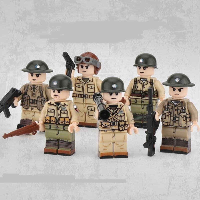 WW2 Chinese Expedition Soldiers Minifigures Lego Compatible Pacific War ...