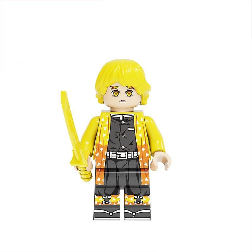 Agatsuma Zenitsu Minifigures Lego Compatible Kamado Nezuko Minifigure
