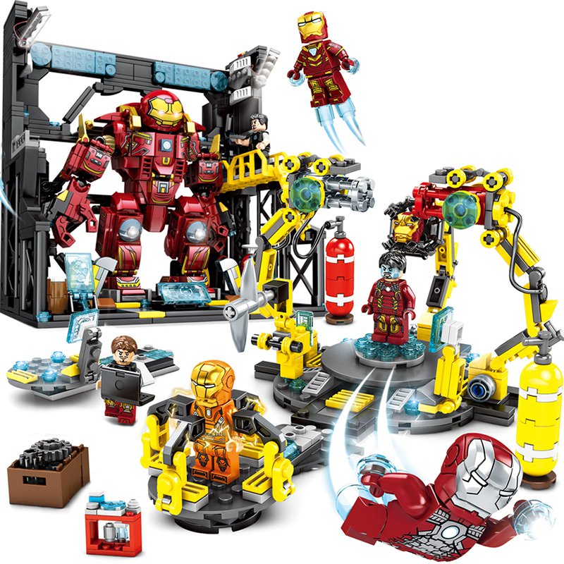 Iron Man Hulkbuster Gnaku Minifigures Lego Compatible Iron Man movie Set
