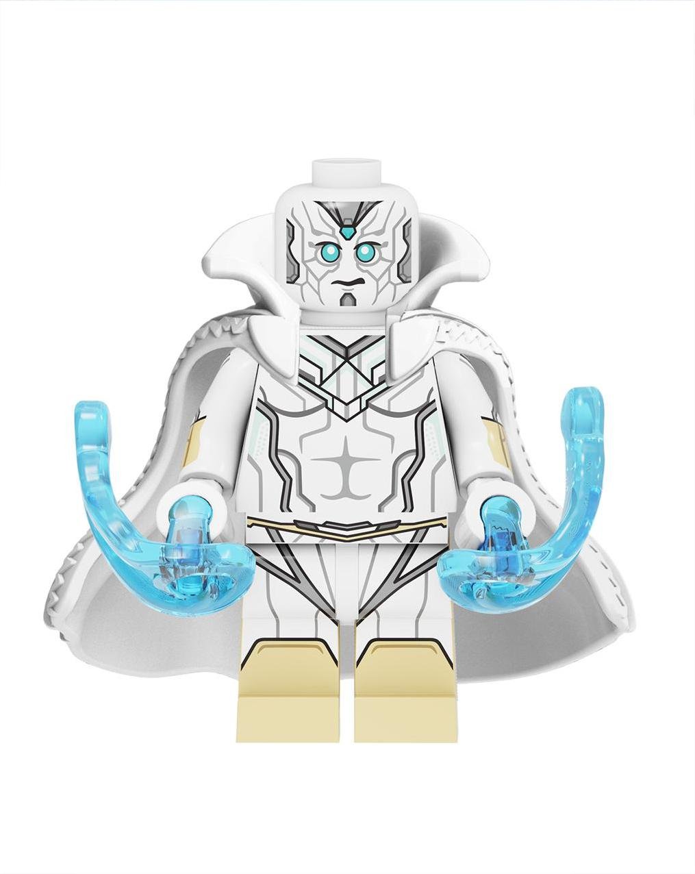 White Vision Minifigures Lego Compatible Wanda Vision Minifigure