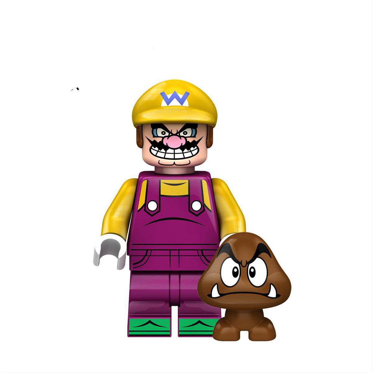 Wario Minifigures Lego Compatible Super Mario Bros Minifigure