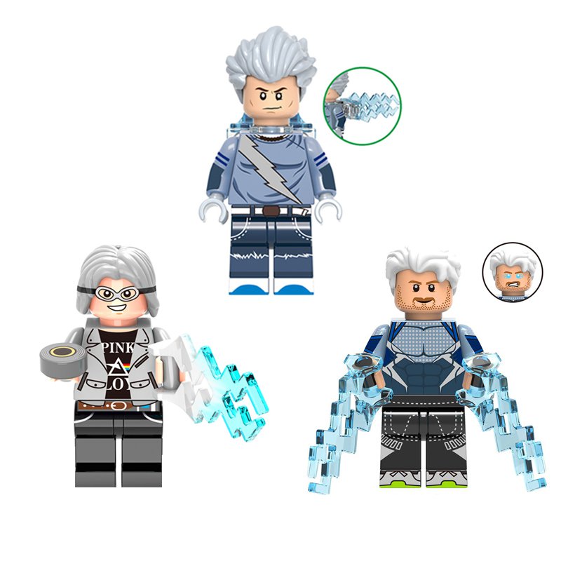 3pcs Quicksilver Pietro Django Maximoff Minifigures Lego Compatible ...