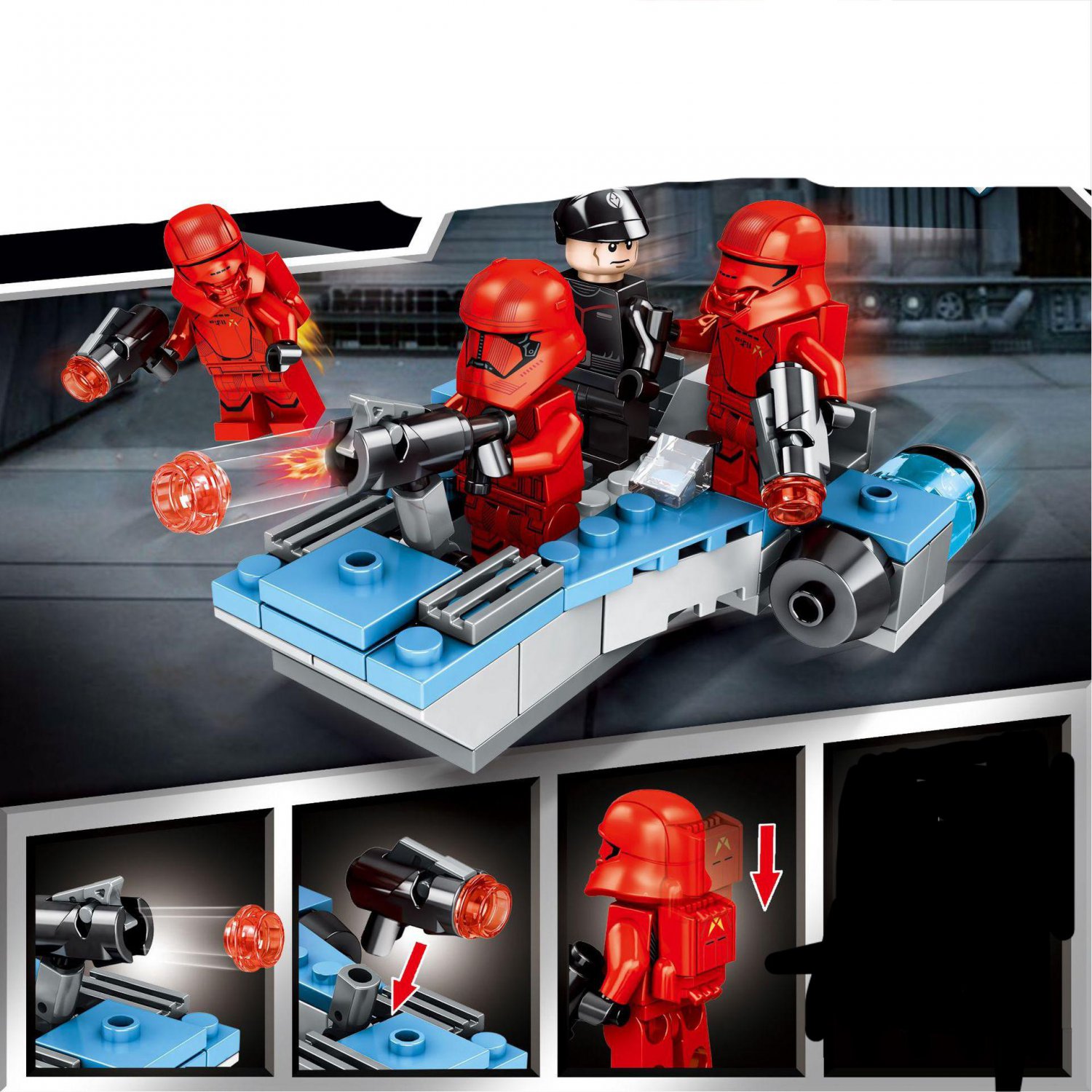 Sith Troopers Battle Pack Minifigures Lego Compatible Star Wars The ...