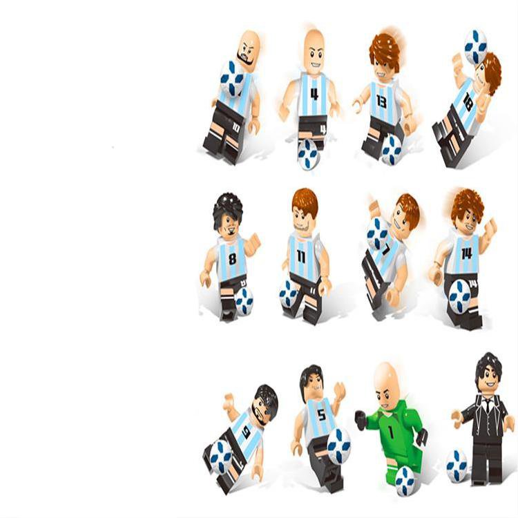 Argentina national football team Minifigures Lego Compatible football Sets