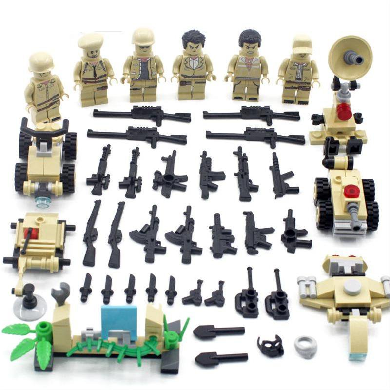 Military Radar Base soldier Minifigures Lego Compatible WW2 Military Sets