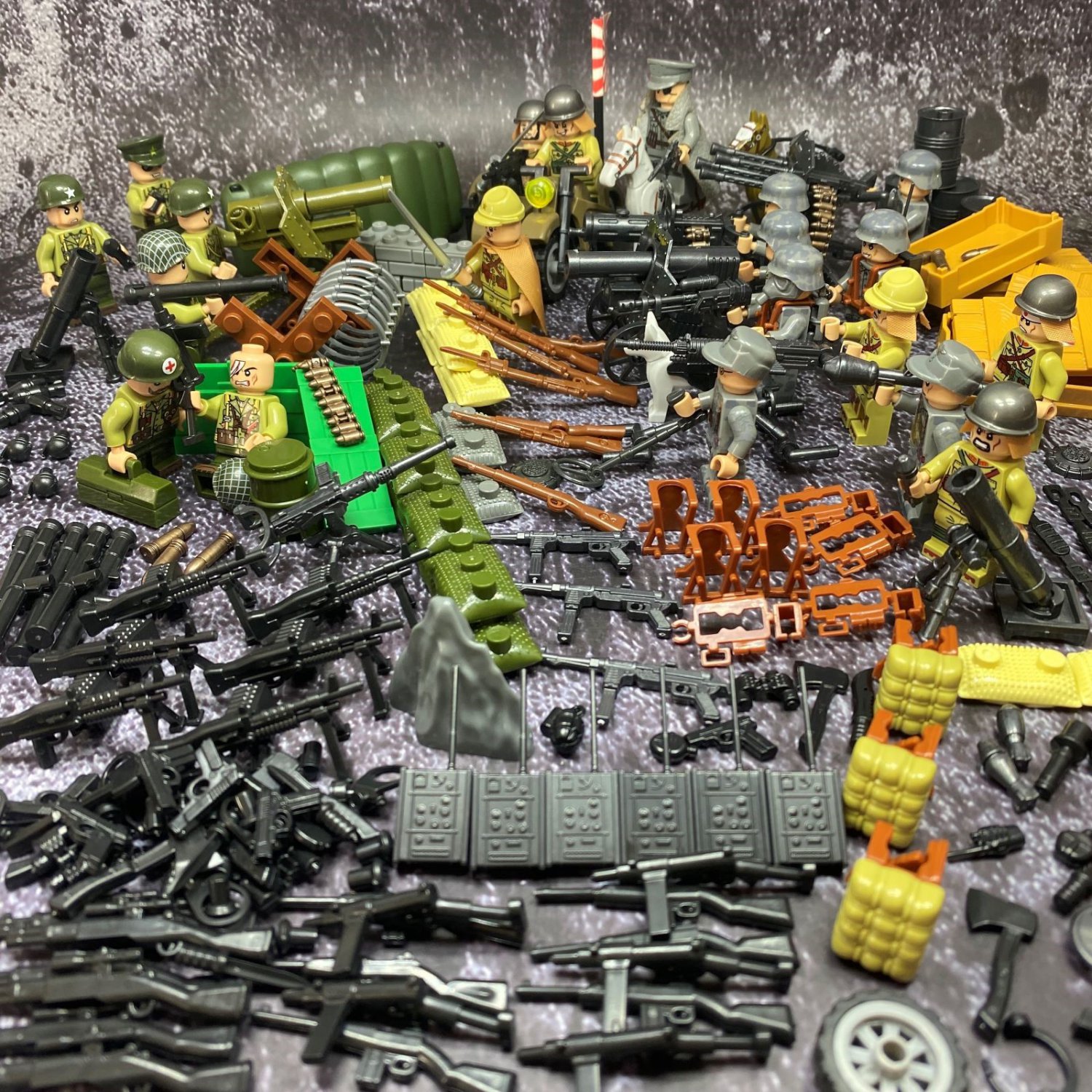 WW2 America's commando vs Japan Army Germany SS Minifigures Lego ...