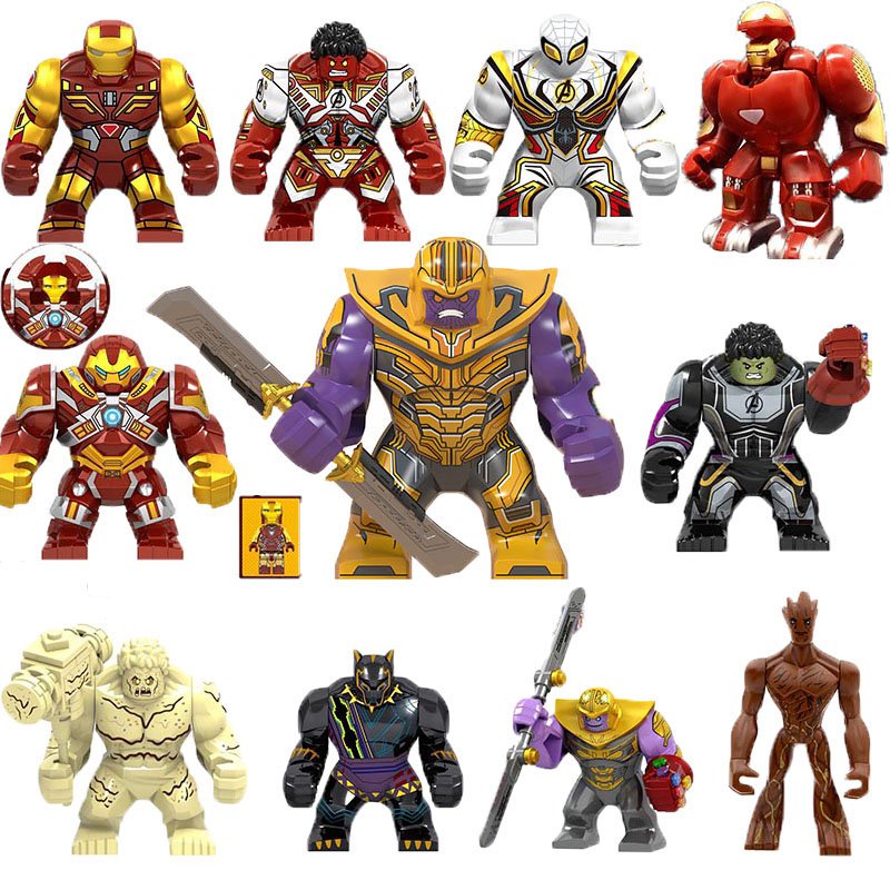 Big Avengers battle suit Iron Man Hulkbuster Hulk Venom Minifigures ...