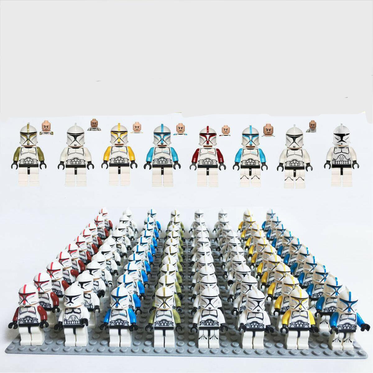 80pcs Clone Trooper Commander Rex corps Minifigures Lego Compatible ...