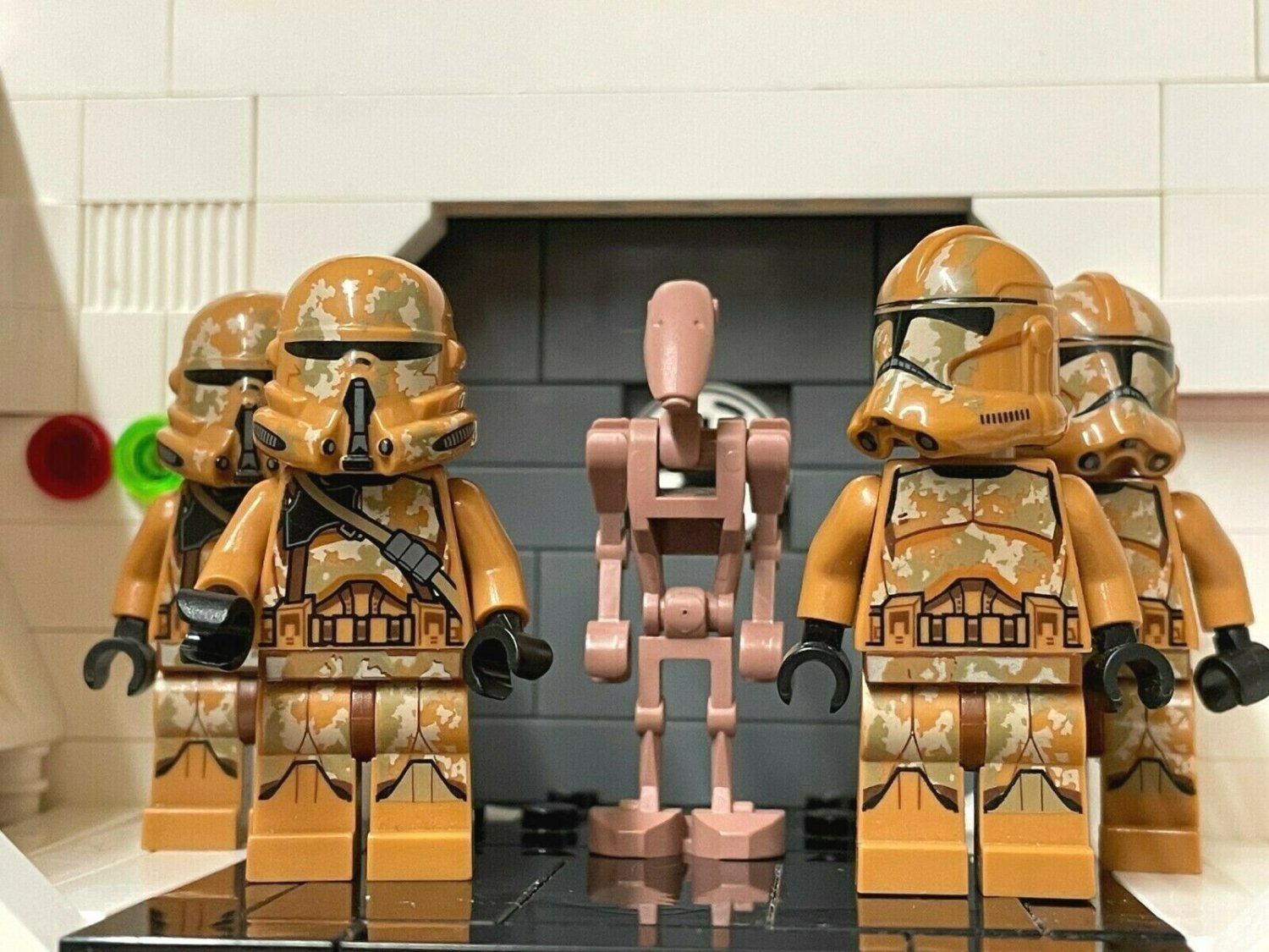 Geonosis Trooper Airborne Battle Droid Minifigures Lego Compatible Star ...