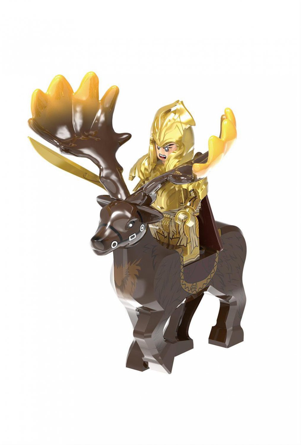 Elf Knight Megaloceros Minifigures Lego Compatible Hobbit Sets