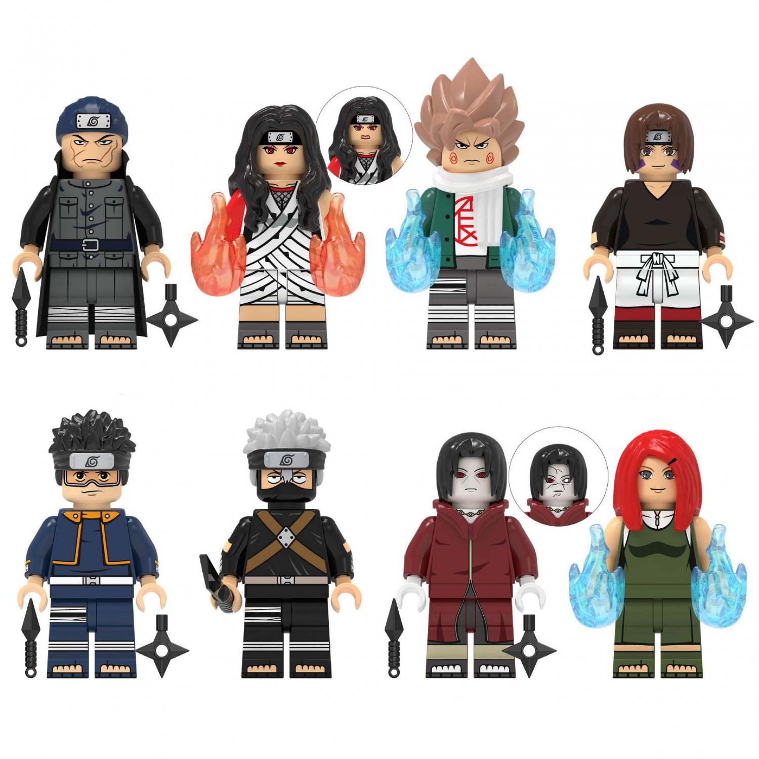 Yuhi Kurenai Akimichi Choji Nohara Rin Uzumaki Kushina Minifigures Lego ...