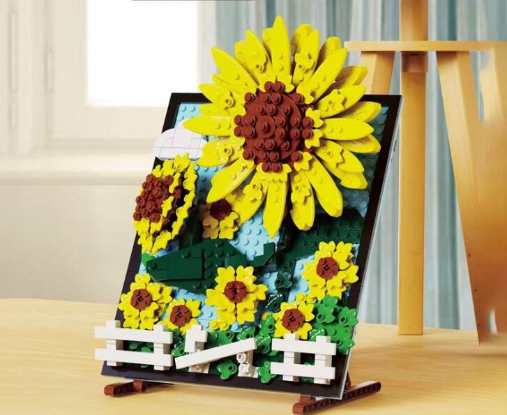 Flower bouquet Botanical Bouquet frame Minifigures Lego Compatible ...