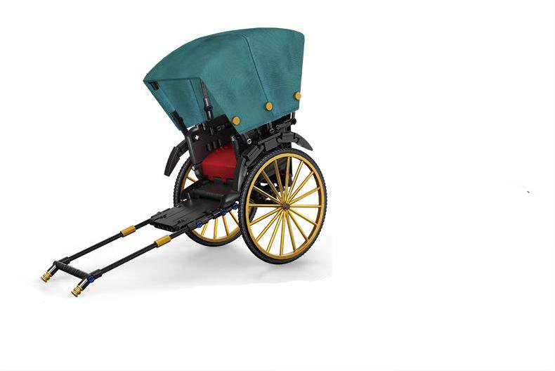 The rickshaw building block Minifigures Lego Compatible Modern City Set