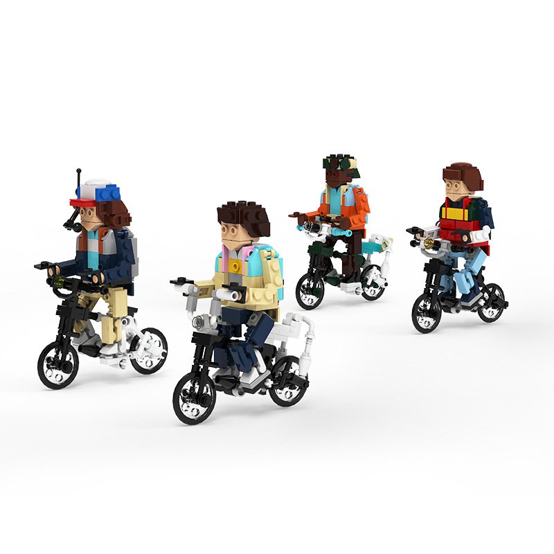Stranger Things Character Bicycle Minifigures Lego Compatible TV Sets