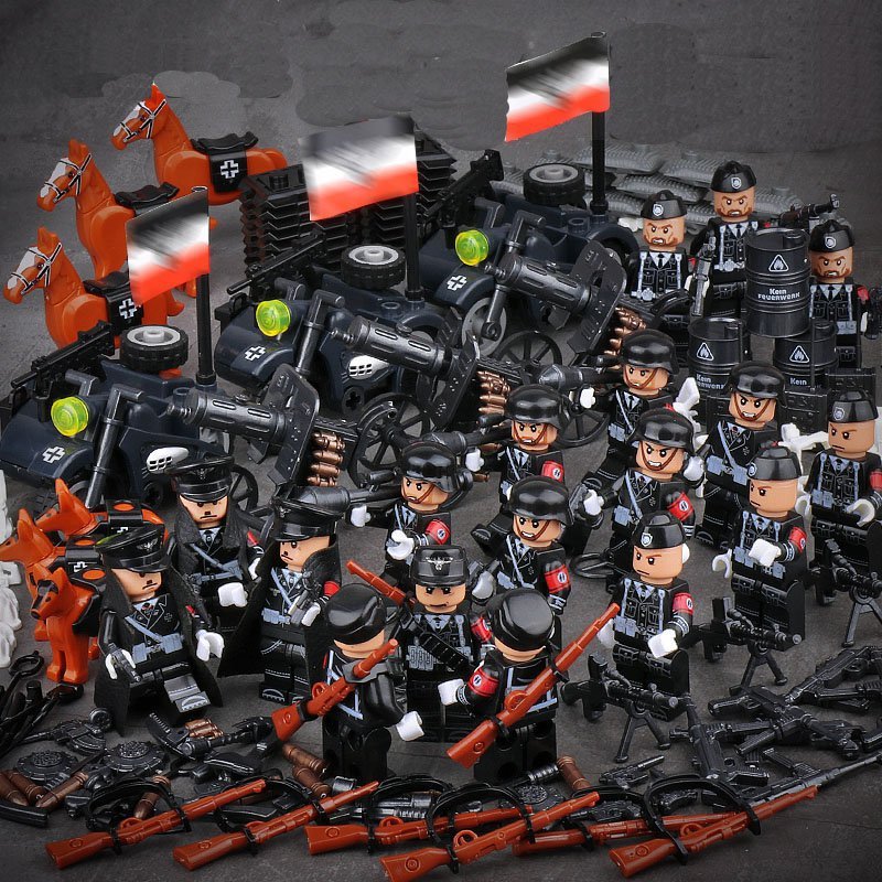 WW2 German Base Soldiers Minifigures Lego Compatible WW2 Military set